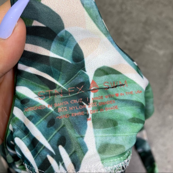 Stone Cold Fox | Swim | New Stone Cold Fox Palm Leaf Bikini Top | Poshmark